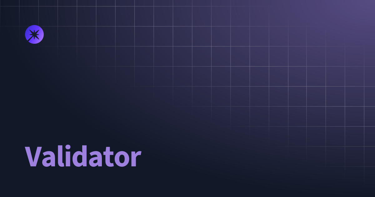 Validator | MerlinChain - Docs