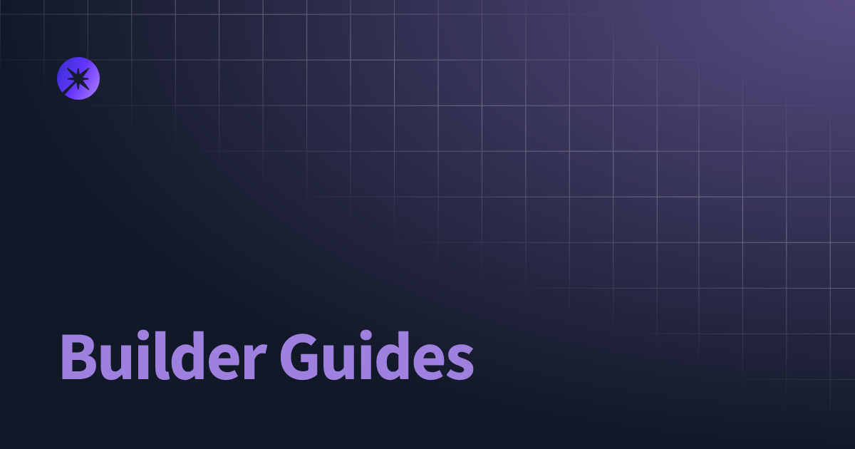 Builder Guides | MerlinChain - Docs